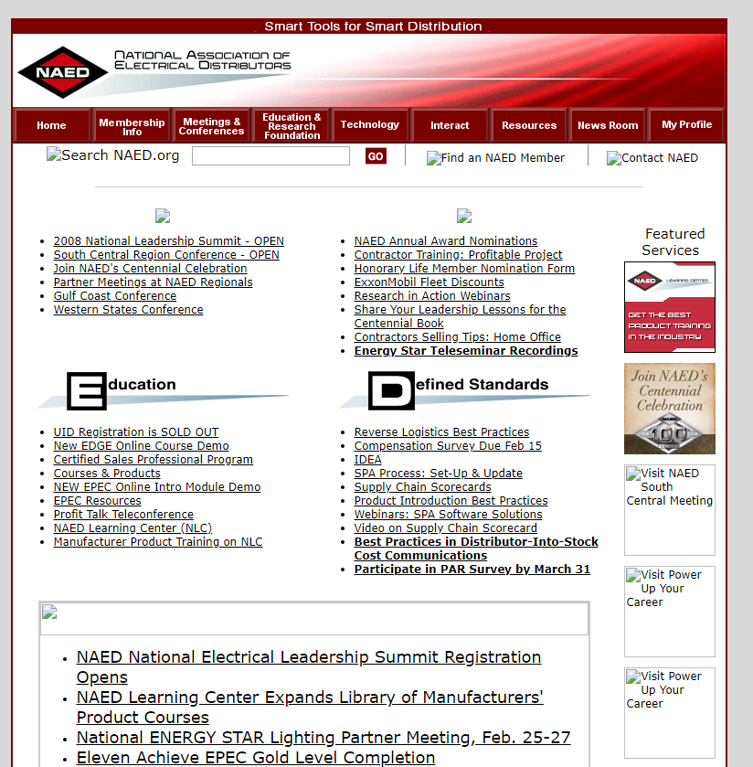 NAED Launches New Website